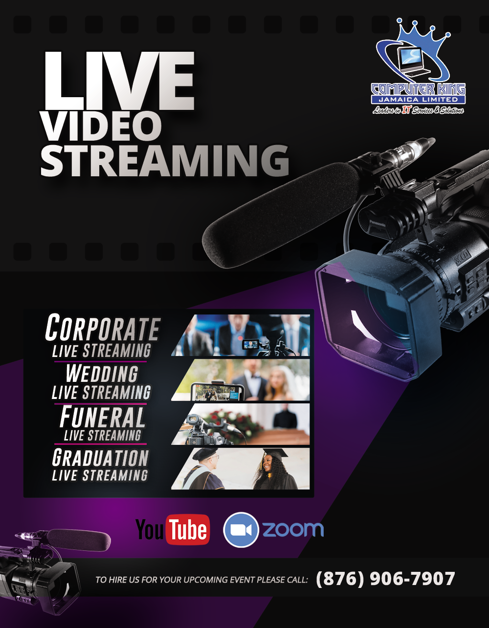 Live Video Streaming – Computer King Ja Ltd